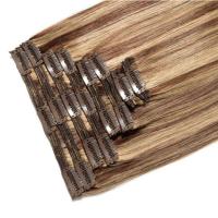 China Effortlessly Blend Your Natural Hair with Fashionable Clip In Human Hair Extensions for sale