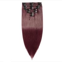 China Effortlessly Blend Your Natural Hair with Fashionable Clip In Human Hair Extensions for sale