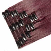 China Effortlessly Blend Your Natural Hair with Fashionable Clip In Human Hair Extensions for sale