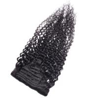 China Design Full Cuticle Human Hair Clip In Extensions with French Curl Style and Popular Design for sale
