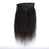 China 100% Human Hair Clip In Extensions Good Kinky Straight Natural Hair Extension for sale