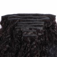 China 100% Human Hair Clip In Extensions Good Kinky Straight Natural Hair Extension for sale