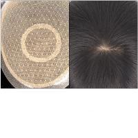 China Small/Large/Average Size No Problem Get 100% Human Hair Men Toupee with 60 Lace Mesh for sale