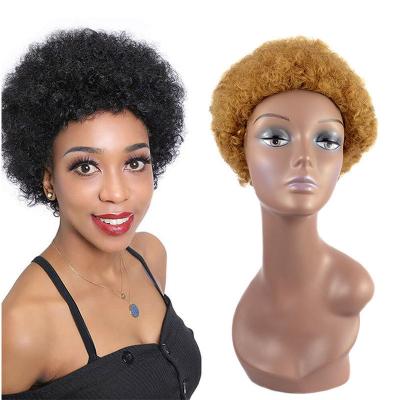 China Upgrade Your Style with Our Short Afro Wig Full Cuticle 180% Density Curly Pixie Cut for sale