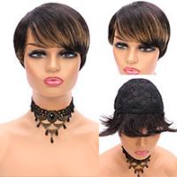 China Manufacturers Human Hair Pixie Cut Wig Perruque Advantage Soft Shiny No Tangle Shedding 0.5KG for sale