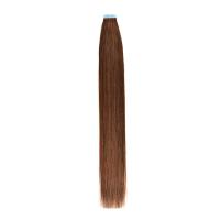 China Double Drawn Invisible Skin Weft Seamless Remy Russian Human Hair Tape In Extensions for sale