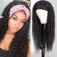 China High Grade Human Hair Headband Wig Grip Suitable for ALL COLORS Dying Length 8-16inch for sale