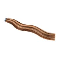 China 12A Grade European Raw Virgin 100% Remy Hair Tape In Hair Extension with P4/27 Color for sale