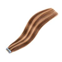 China 12A Grade European Raw Virgin 100% Remy Hair Tape In Hair Extension with P4/27 Color for sale