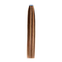 China 12A Grade European Raw Virgin 100% Remy Hair Tape In Hair Extension with P4/27 Color for sale