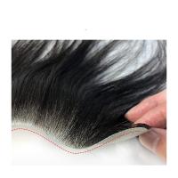 China Left Design Swiss Lace Base Men's Toupee with Thin Skin Openings and 100% Human Hair for sale