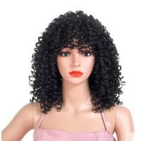 China Swiss Lace Base Straight Lace Front Wig with Bangs 100% Human Hair Virgin Hair for sale