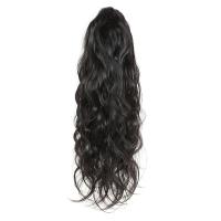 China 8-28 Inch Wavy Remy Hair Body Wave Clip Claw Ponytail Hair Extensions for Black Women for sale