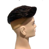 China Swiss Lace Injected Toupee for Men 100% Human Hair Replacement System 24mm Texture for sale