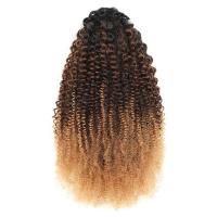 China 100% Top Human Hair BSM Afro Curly Ponytail Hair Bundles 18 to 20 Inch Ombre T1B/4/27 for sale