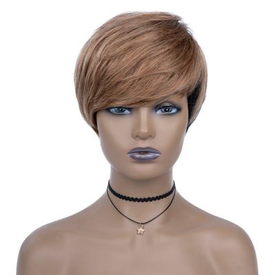 China Latest Design 100% Human Hair Perruque Pixie Cut Short Wig Perfect for Country Markets for sale