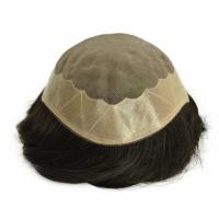 China Mono Top Men Toupee 100% Human Hair Remy Grade Natural Hairline Indian Remy Hair for sale