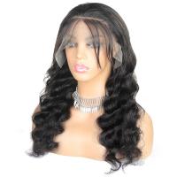 China ALL COLORS Natural Loose Deep Wave Swiss Lace Frontal Brazilian Human Hair Wigs for Black Women for sale