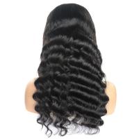 China ALL COLORS Natural Loose Deep Wave Swiss Lace Frontal Brazilian Human Hair Wigs for Black Women for sale