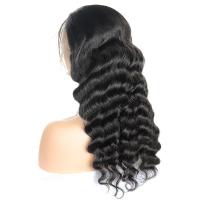 China ALL COLORS Natural Loose Deep Wave Swiss Lace Frontal Brazilian Human Hair Wigs for Black Women for sale
