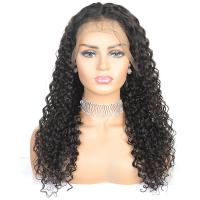 China ALL COLORS Natural Loose Deep Wave Swiss Lace Frontal Brazilian Human Hair Wigs for Black Women for sale