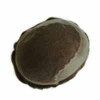 China Natural Lace PU Men Toupee for 100% Human Hair Man Weave Wigs Hairpieces Unit Patch System for sale