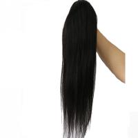 China 100% Virgin Human Hair Silky Straight Drawstring Ponytail Longest Hair Ratio 60% for sale