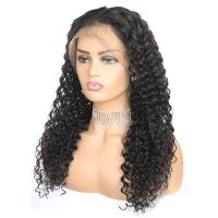 China Lace Front Wigs Human Hair Kinky Curly Natural Black Lace Frontal 13*4/4*4/T-lace for sale