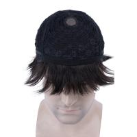 China Light Brown Lace Brazilian Human Hair Mens Full Lace Wig with Machine Made Technique for sale