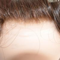 China Full Hand Tied Technique Human Hair Topper Swiss Lace Base Invisible Hairline for sale