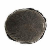 China Full Hand Tied Technique Human Hair Topper Swiss Lace Base Invisible Hairline for sale