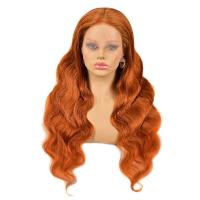 China Remy Hair Top Grade Brazilian 13*4 Highlight Wig with Ginger Color HD Lace Frontal for sale