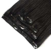 China Virgin Highlight Remy Hair Clip In Extensions 7-9 Piece Set for Natural Real Raw Hair for sale