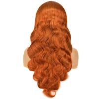 China Remy Hair Top Grade Brazilian 13*4 Highlight Wig with Ginger Color HD Lace Frontal for sale