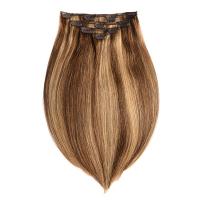 China 100% Human Hair Extensions Full Cuticle Double Drawn Real Raw Virgin Natural Remy Invisible Seamless Clip for sale