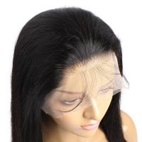 China Light Brown 150% 180% Density Bone Straight Brazilian 360 Lace Frontal Remy HD Lace Wig with Baby Hair for sale