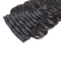 China 1B Brazilian Human Hair Body Wave Curly Clip In Hair Extensions Virgin Remy Hair for sale