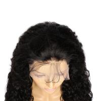 China 14-28 Inch Remy Hair Water Wave Frontal Human Hair Wigs with Pre Pucked Bleached Knots for sale