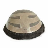 China Small/Large/Average Size Men Toupee with MONO Mesh and Swiss Lace Made of Virgin Hair for sale