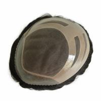 China Small/Large/Average Size Men Toupee with MONO Mesh and Swiss Lace Made of Virgin Hair for sale