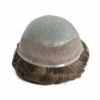 China Small/Large/Average Size Men Toupee with MONO Mesh and Swiss Lace Made of Virgin Hair for sale