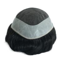 China Toupee Density 120% Mens Human Hair Topper Silky Straight OK Style 64 Swiss Lace NPU Bases Replacement System for sale