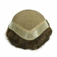 China 1B Natural Color Human Remy Hair Non Surgical Hair Replacement Toupee for Men for sale
