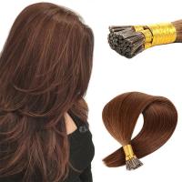 China 0.2kg Italian Micro 6D Keratin Bond Glue Itip Bulk Hair Nano Extensions with Thick Ends for sale