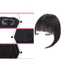 China Toupee Design Left Remy Brazilian Human Hair Bangs Clip In Hair Extension for Black Women for sale