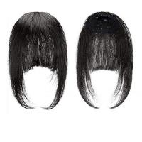 China Toupee Design Left Remy Brazilian Human Hair Bangs Clip In Hair Extension for Black Women for sale