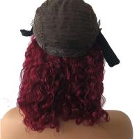China The 13*4 Transparent Brazilian Lace Front Deep Wave Human Hair Wigs with Full Cuticle for sale