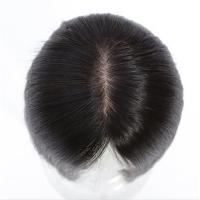 China Real Virgin Brazilian Afro Curly Human Hair Topper for Women Half Man Made Technique for sale