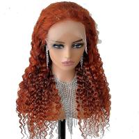 China 12-34 Inch Raw Indian Real Chestnut Brown Hair Wig HD Transparent Swiss Lace Front Wig for sale