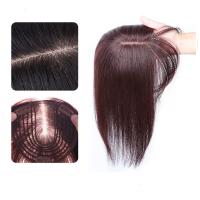 China Straight Style Silk Top Bonding Toupees Wigs Human Hair Pieces Replacement System with Bangs for sale